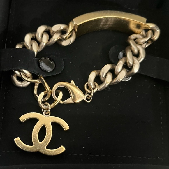 CHANEL | Jewelry | Chanel Plate Bracelet | Poshmark